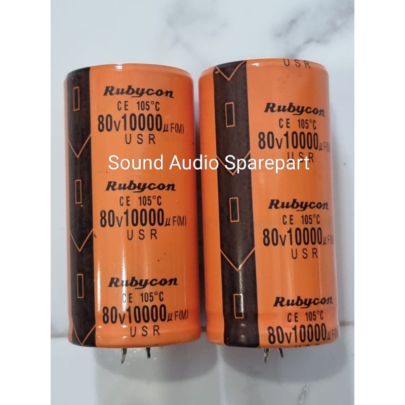 Jual ( 1 pcs ) Elco 10.000 uf - 80 volt RUBYCON ORANGE MURAH | Shopee ...