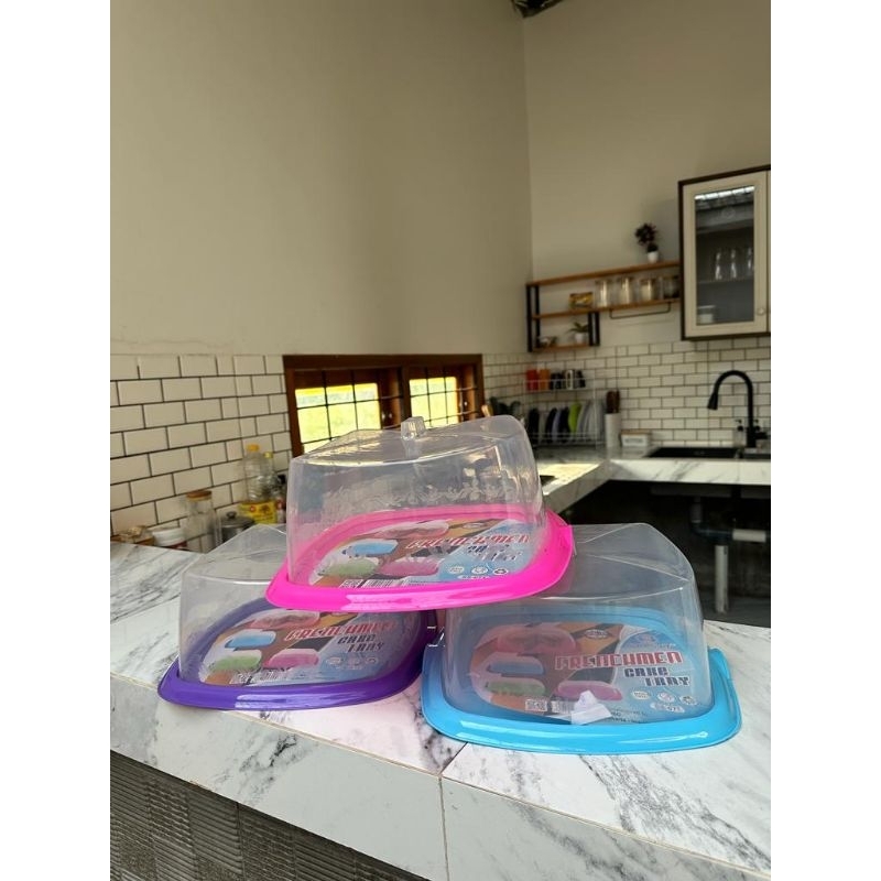 Jual Tempat kue//tempat Roti frenchmen cake tray berbahan plastik tebal ...