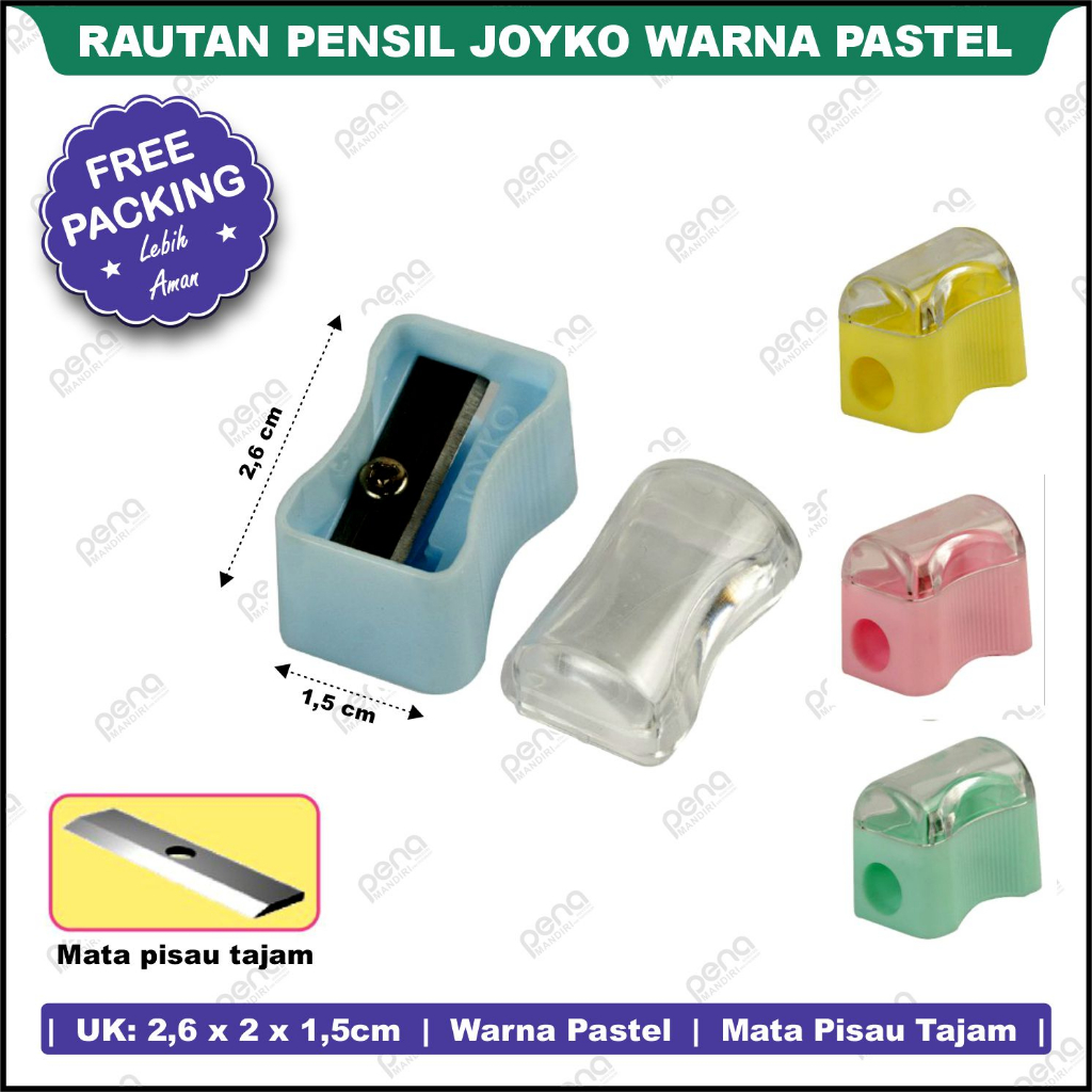 Jual Serutan Pastel Rautan Pensil Roti Joyko - Pencil Sharpener Joyko ...