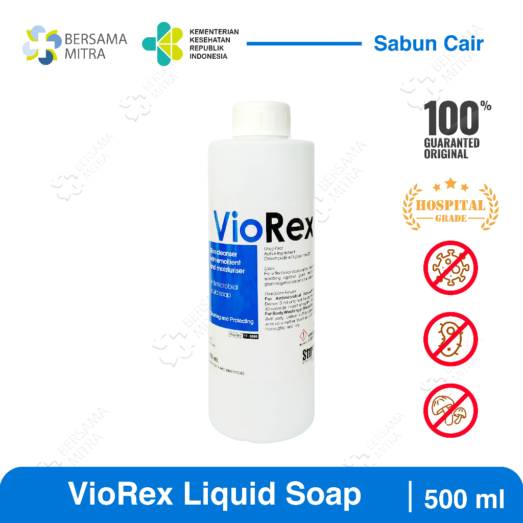 Jual VioRex Antimicrobial Liquid Soap 500ml | Shopee Indonesia
