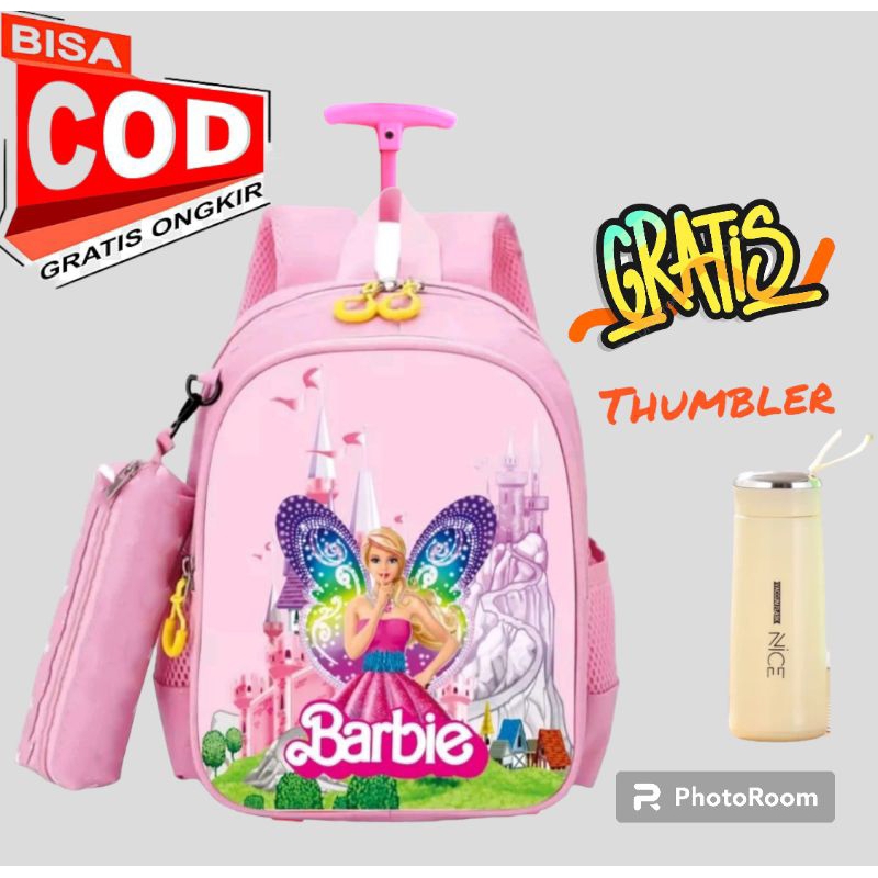 Jual DBS TROLLY BERBIE Tas Punggung Ransel Backpack Sekolah Anak TK SD Fashion Perempuan ...
