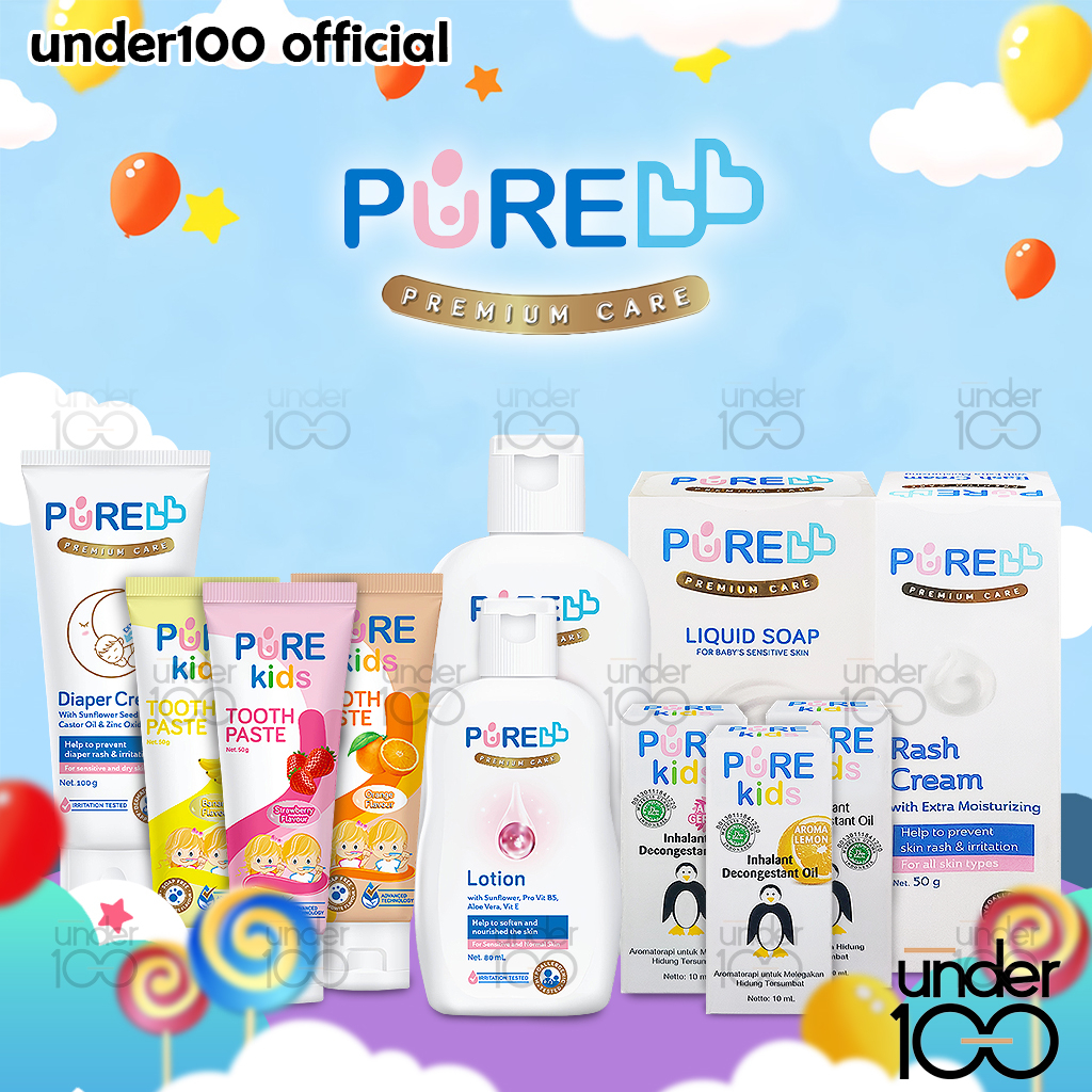 Jual Under100 Pure BB Diaper Rash Cream | Diaper Cream | Lotion ...