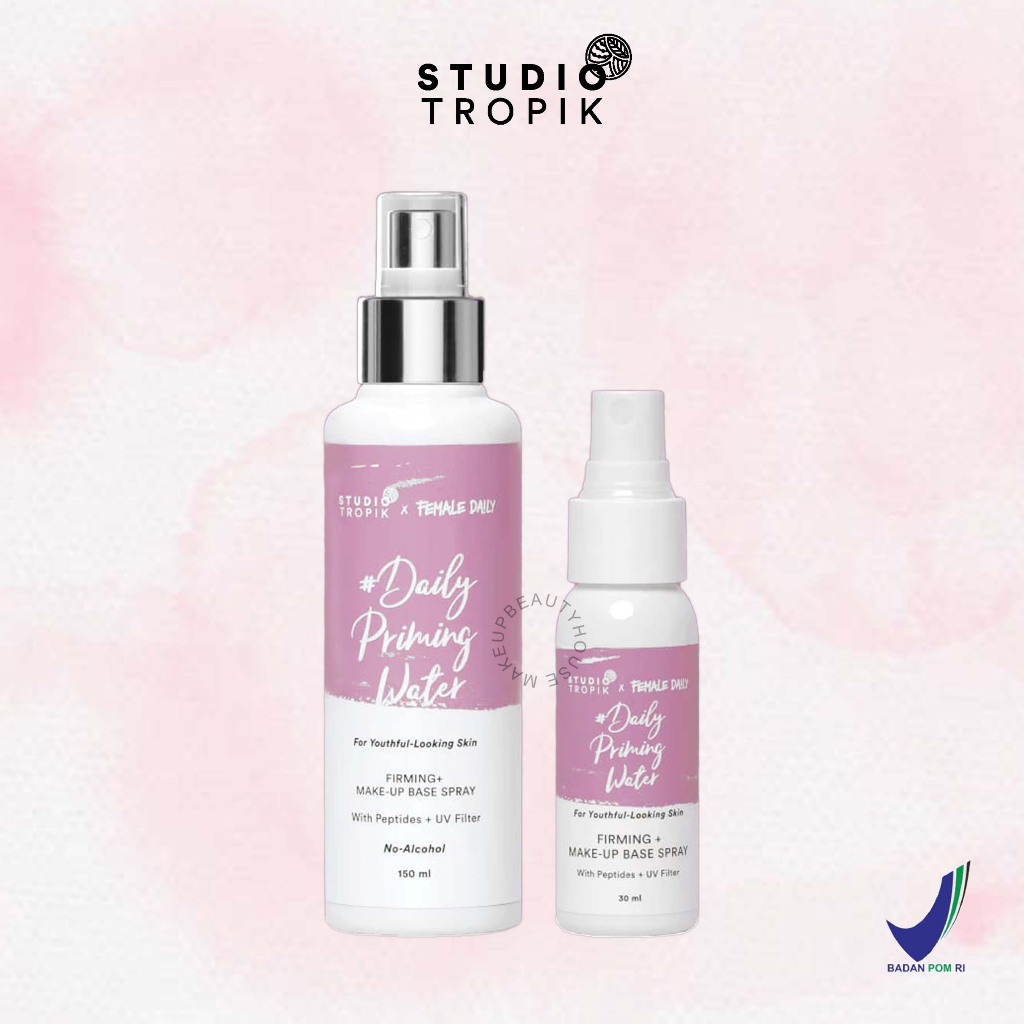 Jual STUDIO TROPIK Daily Priming Water 150ml | 30ml - Primer Makeup | Shopee Indonesia