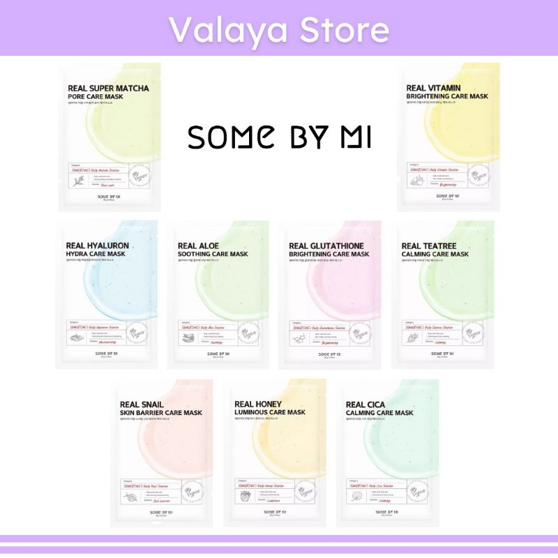 Jual SOMEBYMI Real Care Sheet Mask 20gr BPOM Original / Masker Wajah ...