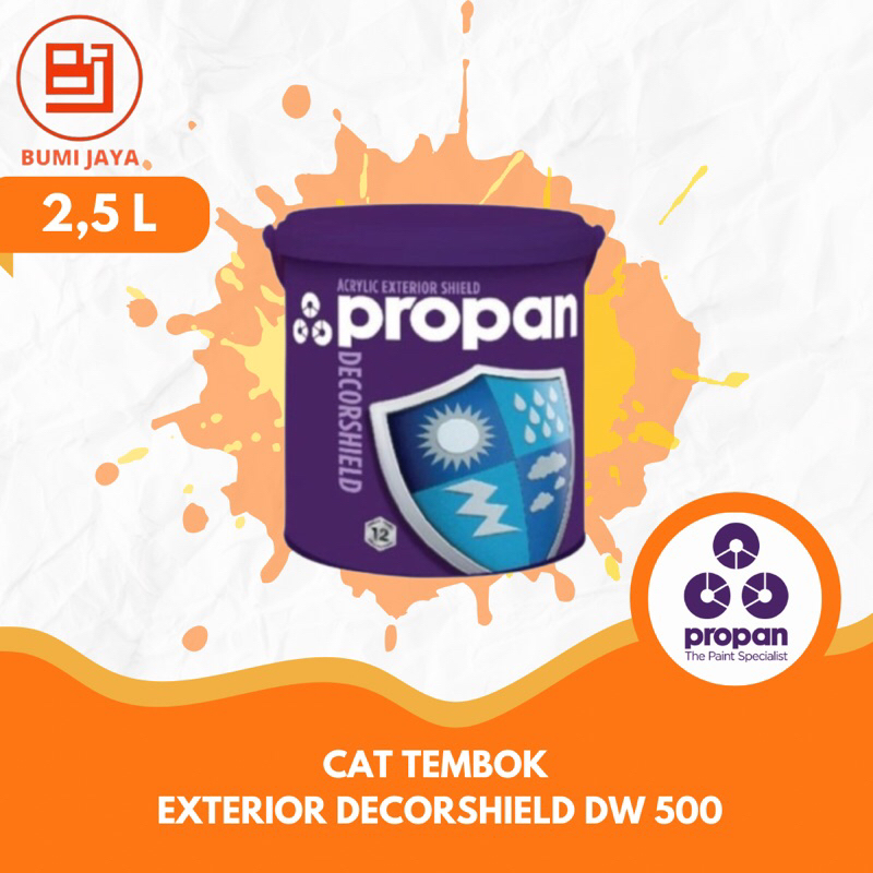 Jual cat tembok exterior propan decorshield DW 500 2.5ltr.. | Shopee ...