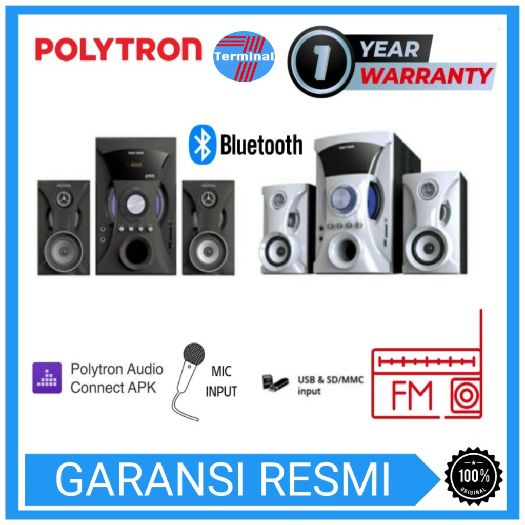 Jual POLYTRON MULTIMEDIA AUDIO PMA 9525 BLUETOOTH SPEAKER - SUBWOOFER ...
