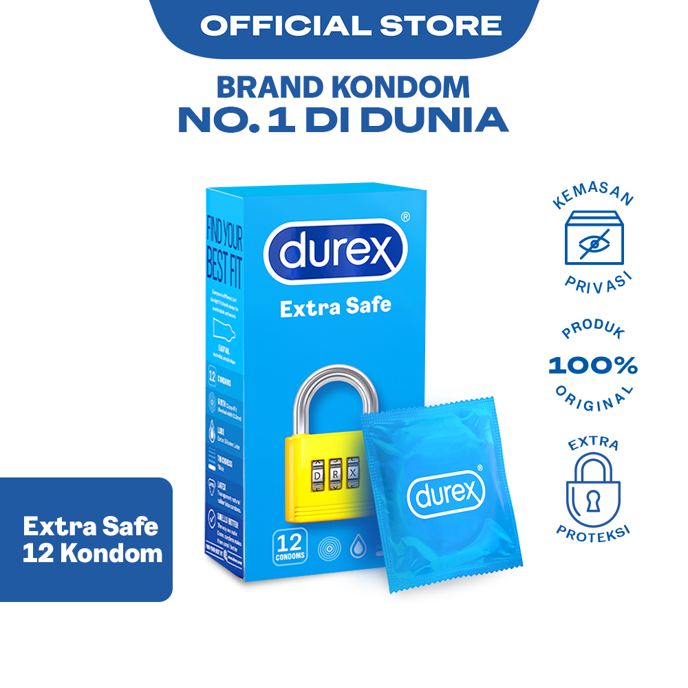 Jual Durex Extra Safe Kondom Tebal Pria Lebih Aman 12s - Condom | Shopee Indonesia