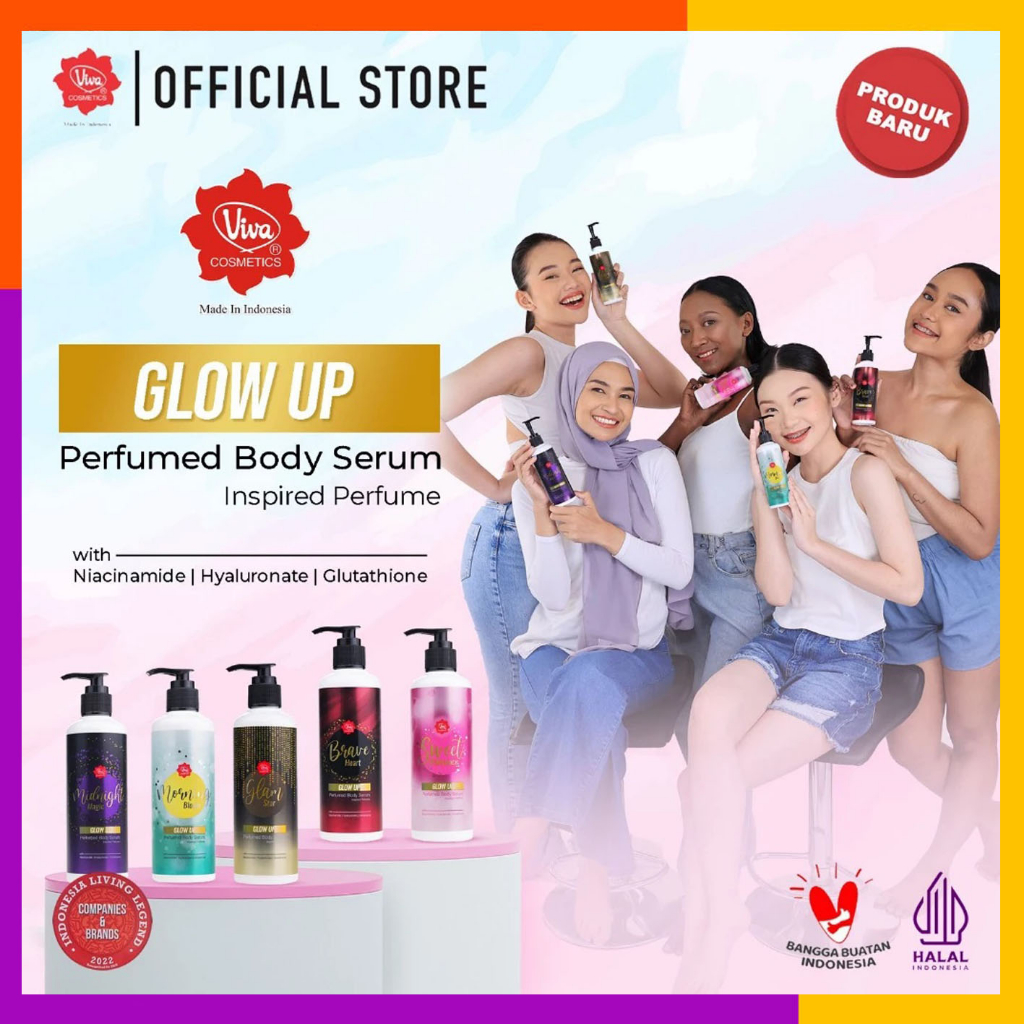 Jual Viva Glow Up Perfumed Body Serum with NIACINAMIDE, Glutathione ...