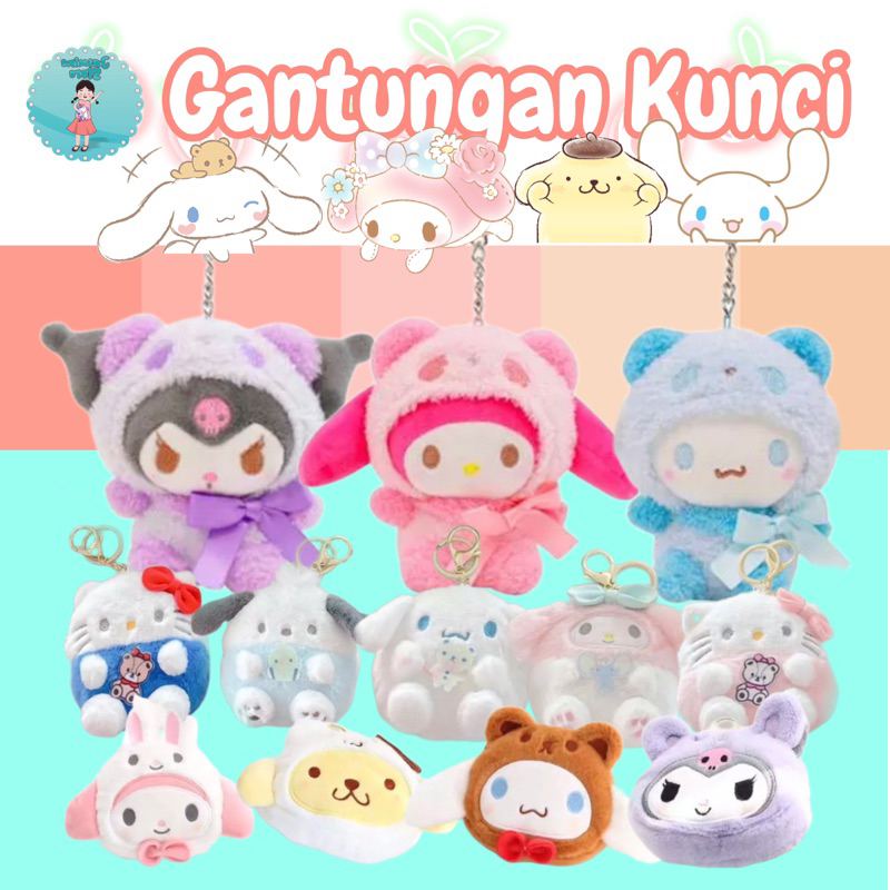 Jual Gantungan kunci boneka sanrio original Hello kitty kuromi purin ... Jual Gantungan kunci boneka sanrio original Hello kitty kuromi purin ...
