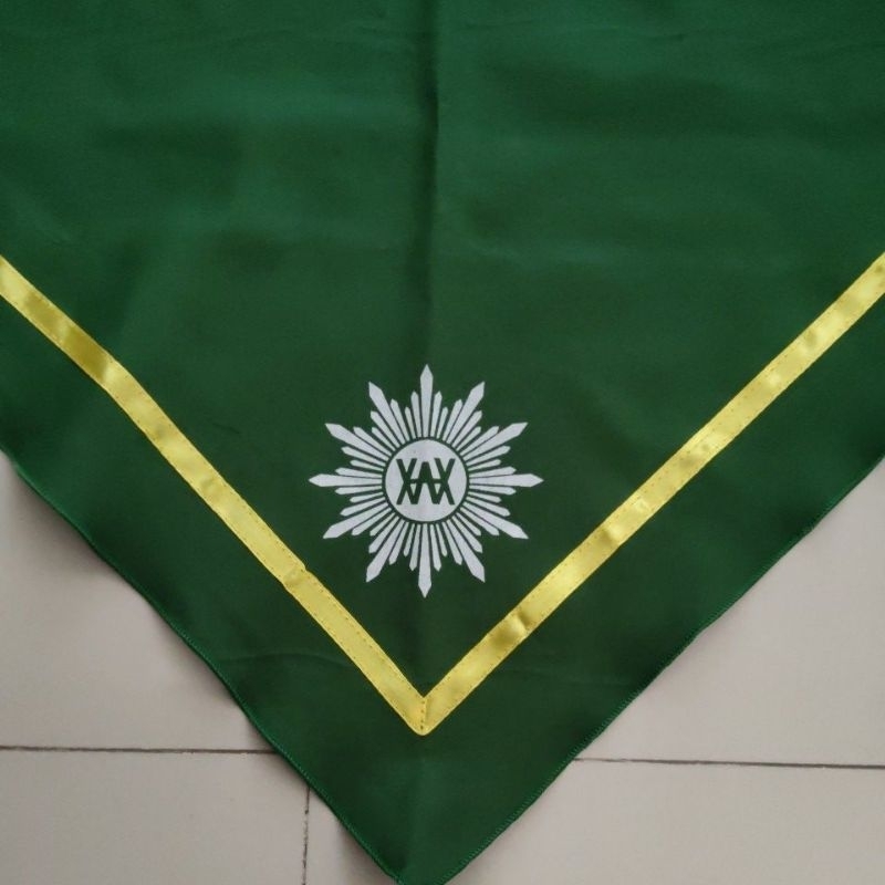 Jual Hasduk HW pita kuning -+115 cm (sablon dan bordir) | Shopee Indonesia