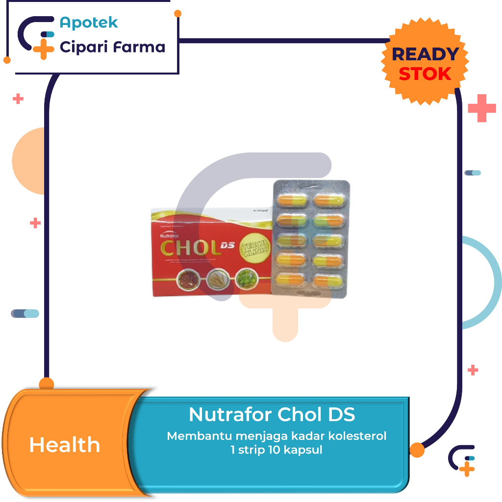 Jual Nutrafor Chol DS Suplemen Obat Untuk Menjaga Kadar Kolesterol LDL 1 Strip EXPIRED JUNI 2025 ...