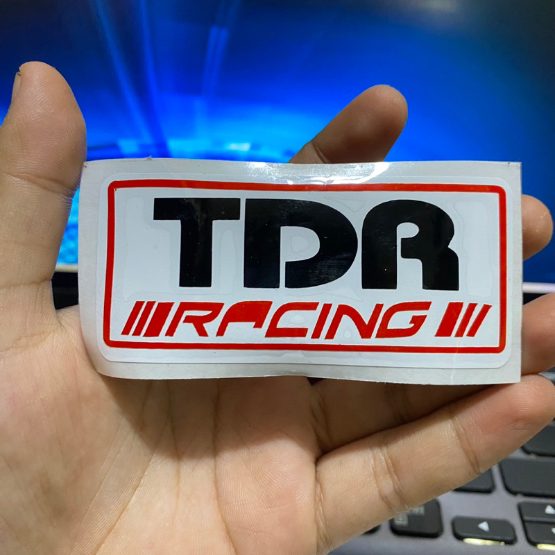 Jual sticker cuting TDR RACING bahan cutting (tumpuk) bukan printing ...