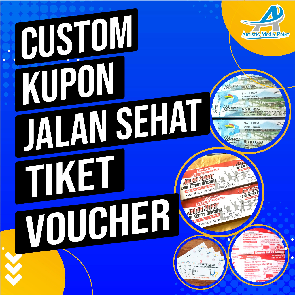 Jual CETAK KUPON UNDIAN CUSTOM / KARCIS PARKIR / KUPON DOORPRIZE ...