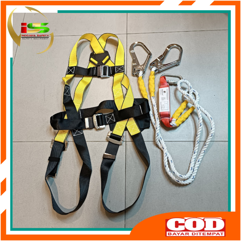Jual Safety Harness / Full Body Harness Double Hook GOSAVE PRO With Absorber | Shopee Indonesia