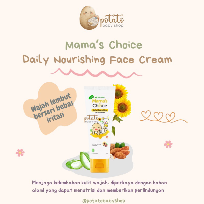 Jual Mama's Choice Baby Daily Nourishing Face Cream - Pelembab Krim ...