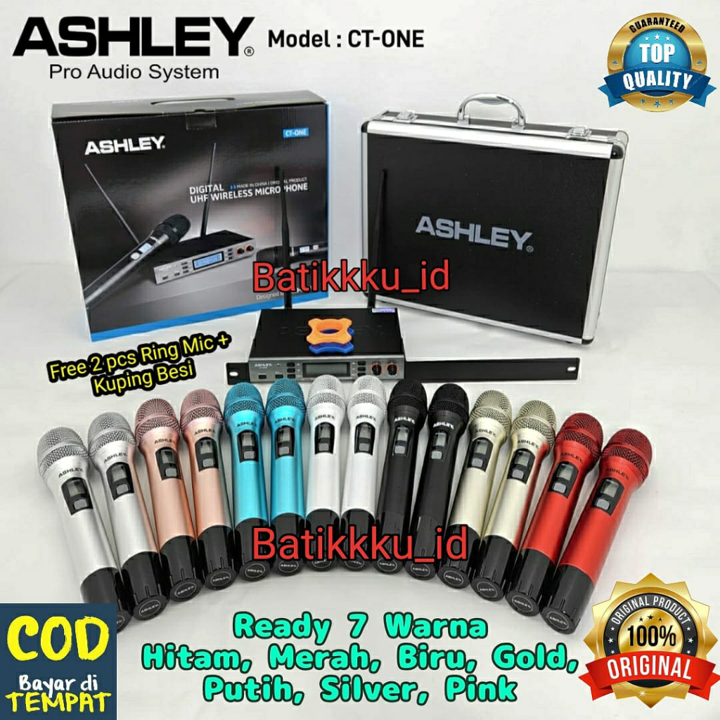 Jual Mic Wireless ASHLEY CT ONE SUPER CTONE SUPER ORIGINAL FREE KOPER ...