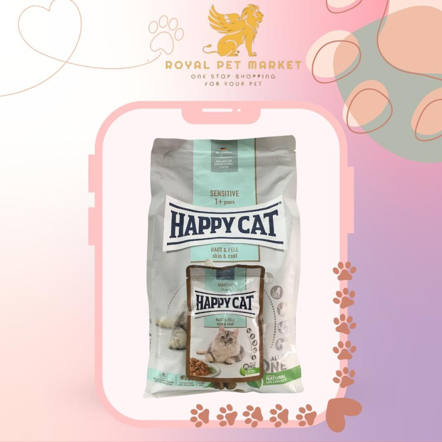 Jual RPM Happy cat sensitive skin and coat 1.3 kg | Shopee Indonesia