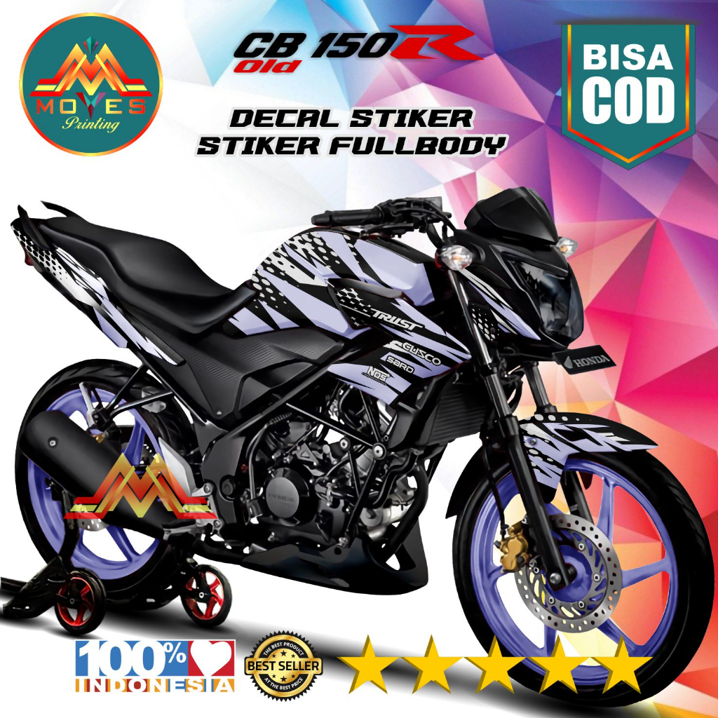 Jual stiker cb decal stiker motor cb 150 r full body desain terbaru ...