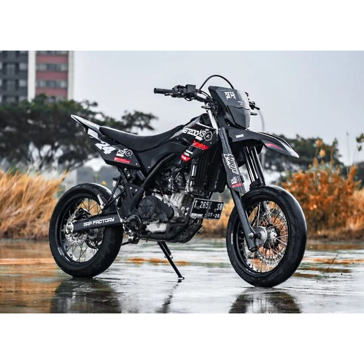 Jual decal wr 155 full body terbaru 2023 HITAM MERAH keren custom warna ...
