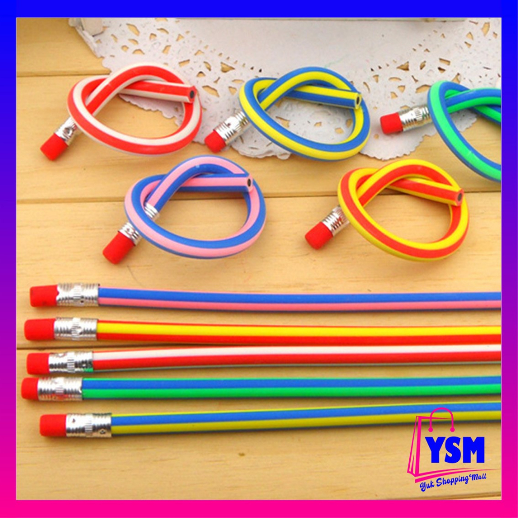 Jual YSM Pensil Lentur Fleksibel Pensil Gulung Flexibel Pensil Sekolah ...