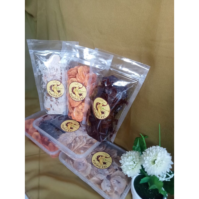 Jual keripik pisang rasa coklat lumer, balado,tiramisu,jagung bakar ...