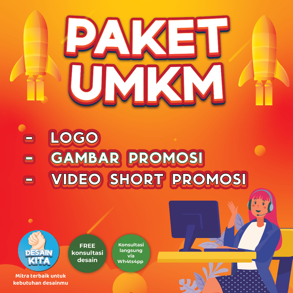 Jual Desain Logo + Gambar Promosi + Video Promosi | Shopee Indonesia