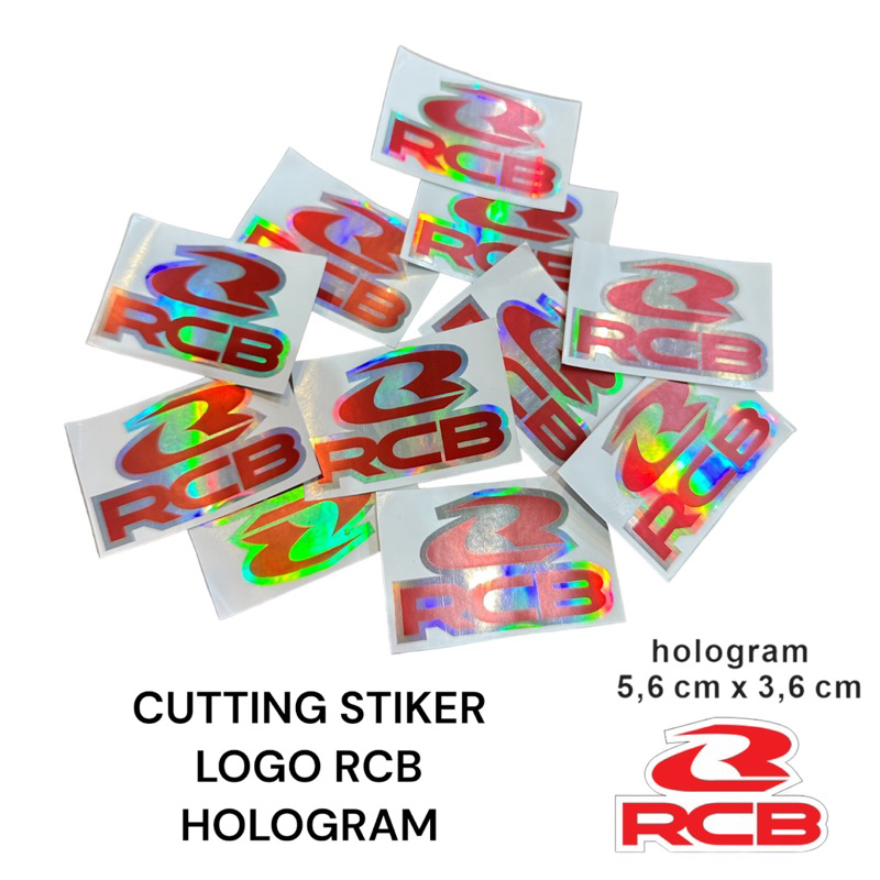 Jual CUTTING STIKER HOLOGRAM LOGO RCB / STIKER RCB | Shopee Indonesia