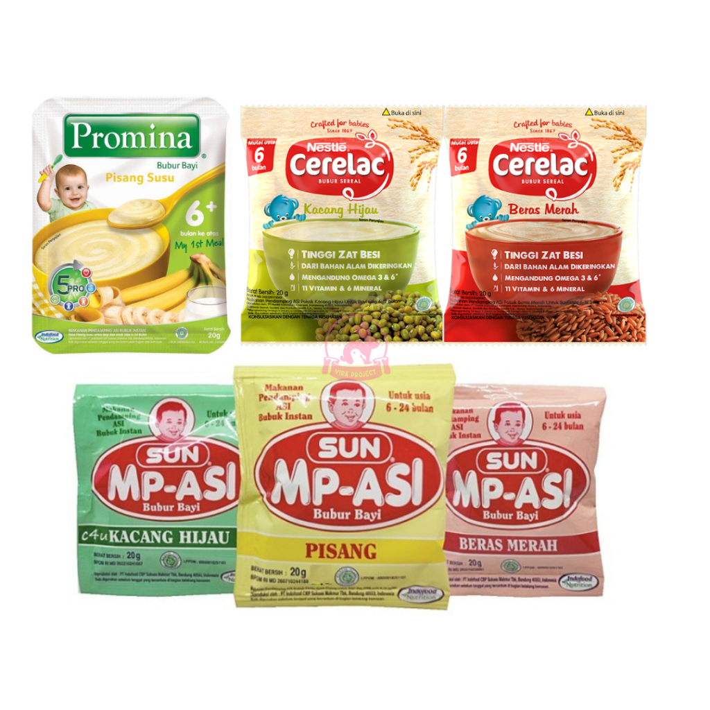 Jual PROMINA SUN CERELAC SACHET 20G BUBUR BAYI MPASI BAYI/BUBUR FORTIF ...