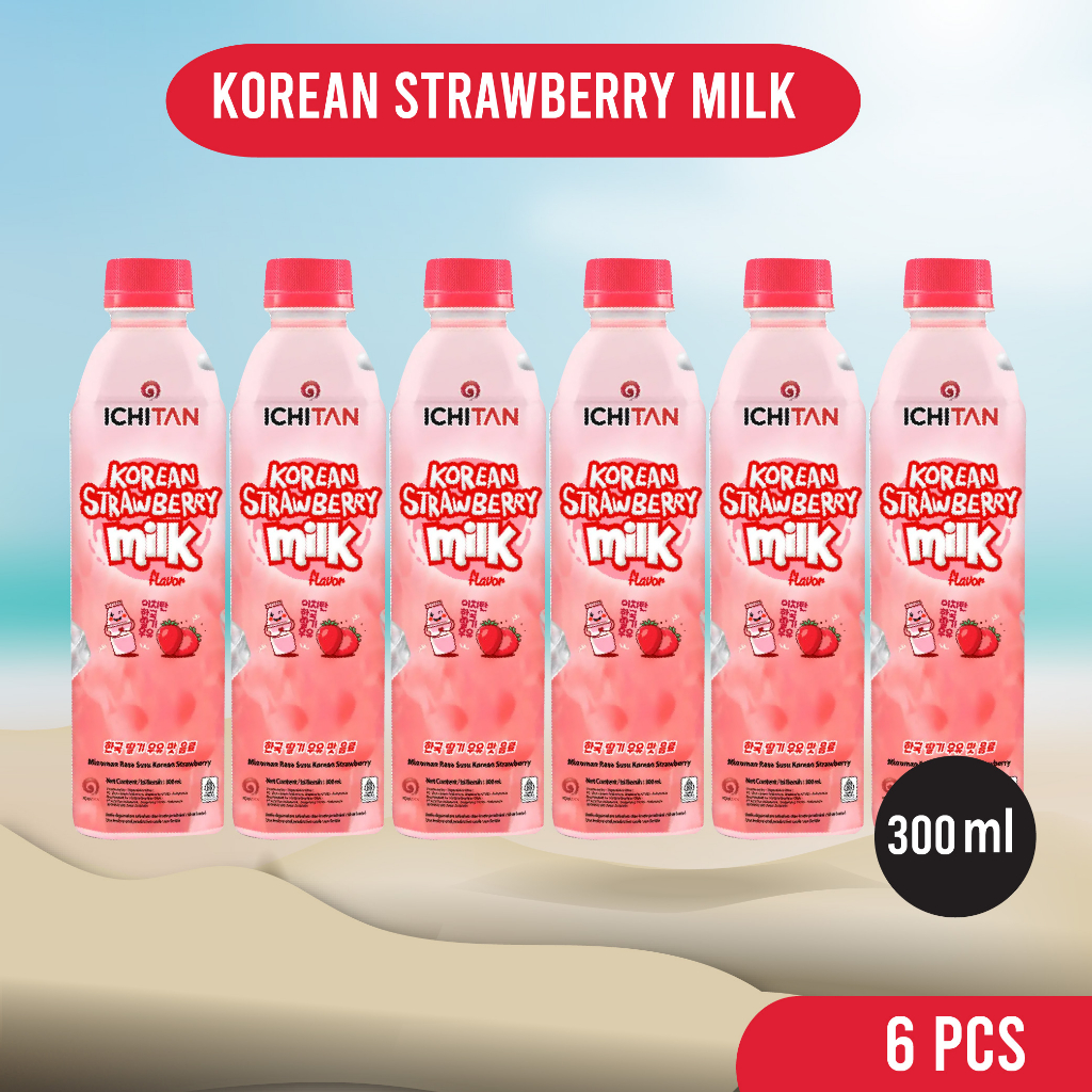 Jual Ichitan Korean Strawberry Milk 300 ml | Bundling 6 | Shopee Indonesia