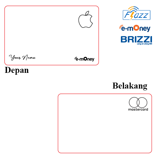 Jual CUSTOM KARTU FLAZZ BCA GENERASI 2 ATAU EMONEY/SALDO 0 - APPLE CARD ...