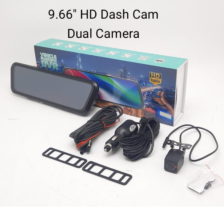 Jual Dual Camera Dashcam Car DVR Camera Mobil 9.66inch Full HD 1080p ...