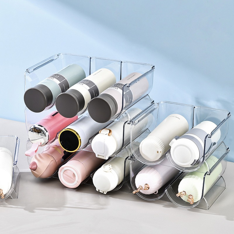 Jual Water Bottle Storage / Rak Botol Minum Susun Transparan Bottle ...