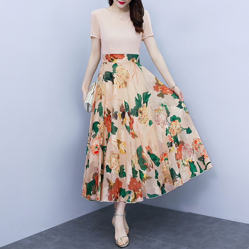 Jual 2023 Gaun Cetak Sifon Korea Baru/dress kondangan | Shopee Indonesia