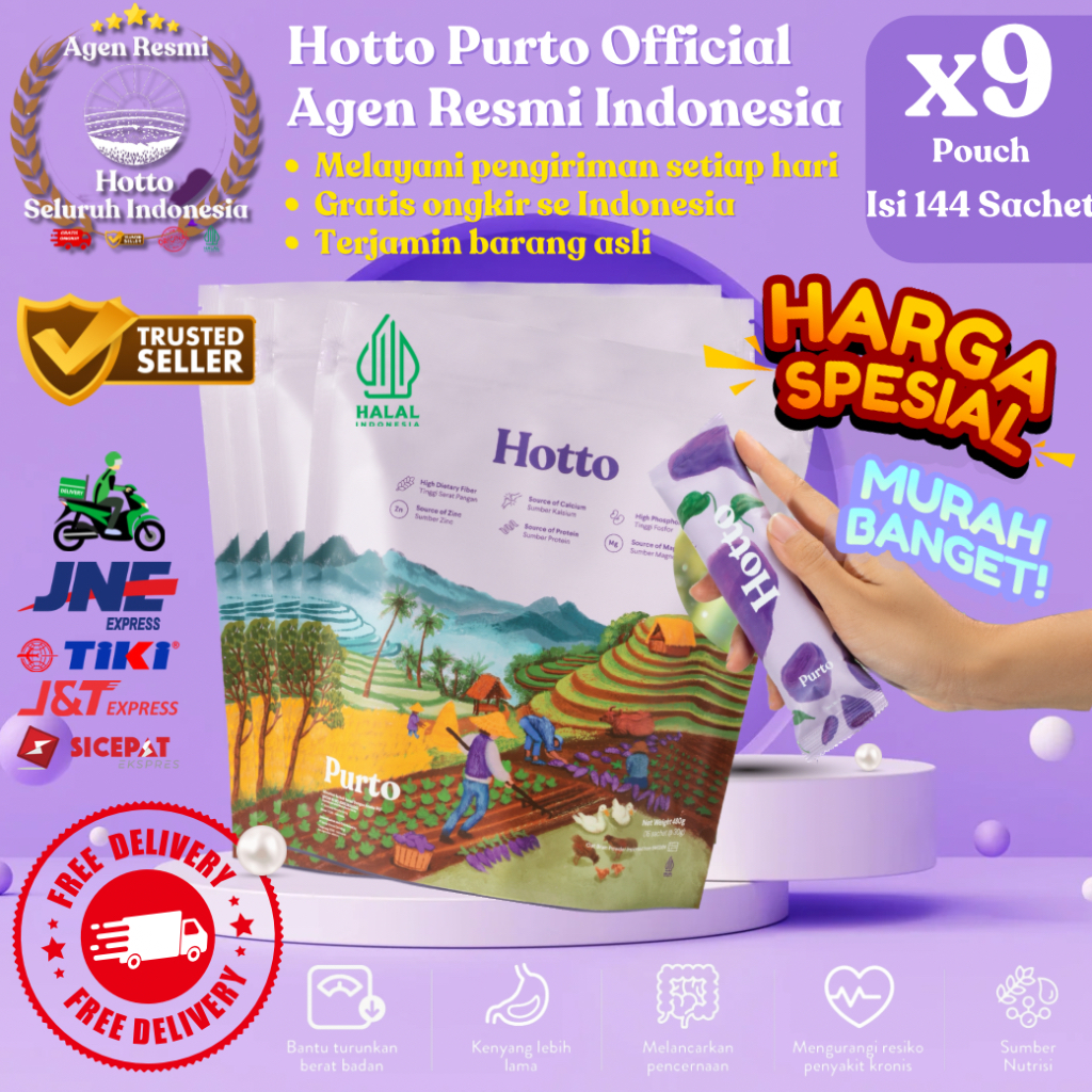 Jual PAKET MURAH! Hotto Purto 9 Pouch isi 144 Sachets atasi Gerd ...