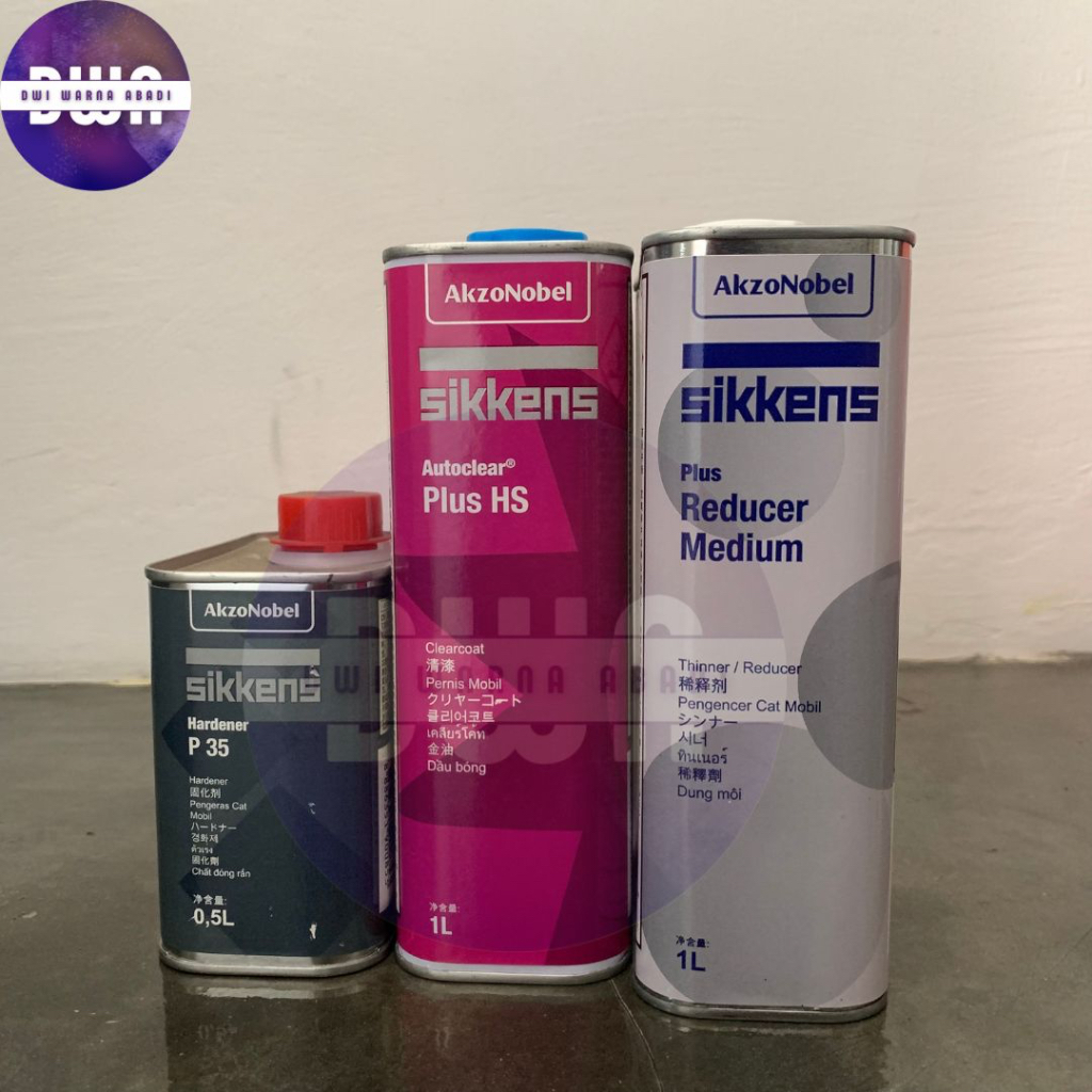 Jual PAKET CLEAR SIKKENS HS PLUS DAN THINNER REDUCER MEDIUM SIKKENS ...
