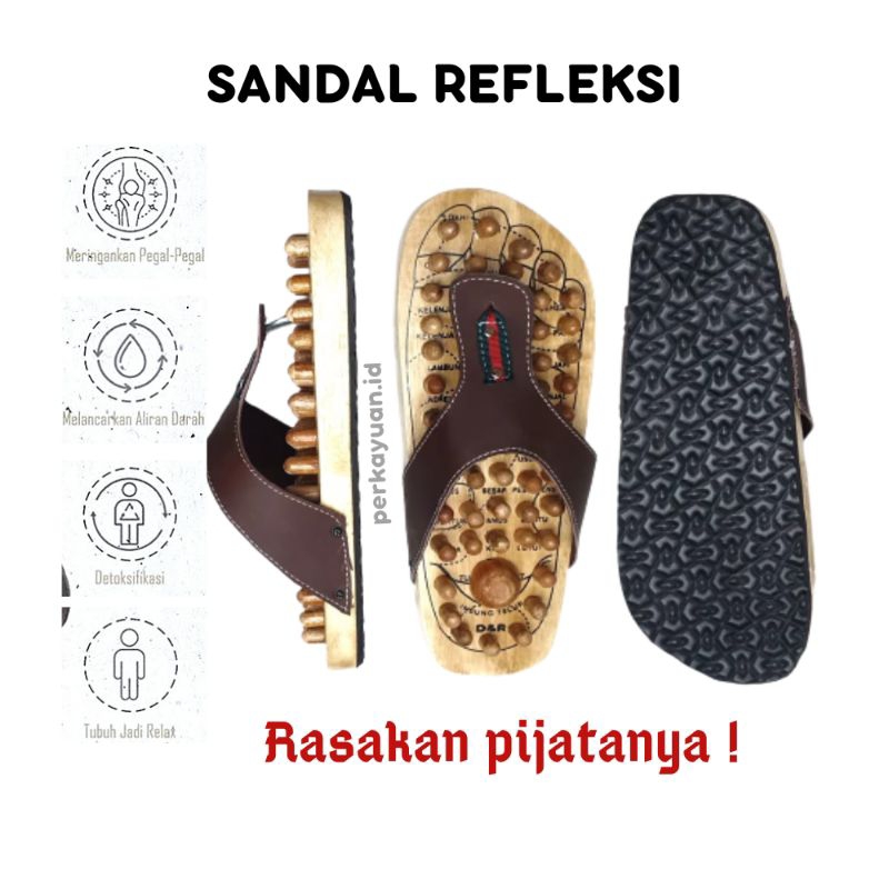 Jual Promo Sandal Refleksi Kesehatan Akupuntur Sendal Terapi Rematik ...