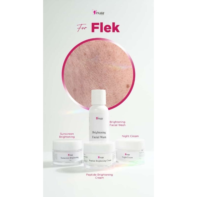 Jual Inusa Paket Perfect Flek (Mengatasi Keluhan Flek Melasma , Bintik hitam Freckles & Noda ...