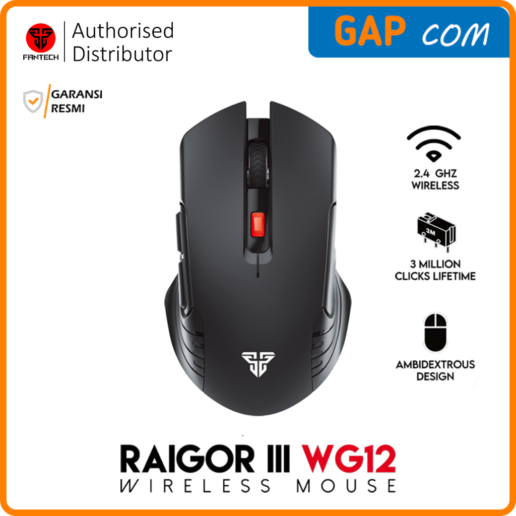 Jual Mouse Wireless Gaming Pro Fantech WG12/WG12R RAIGOR III Gaming ...