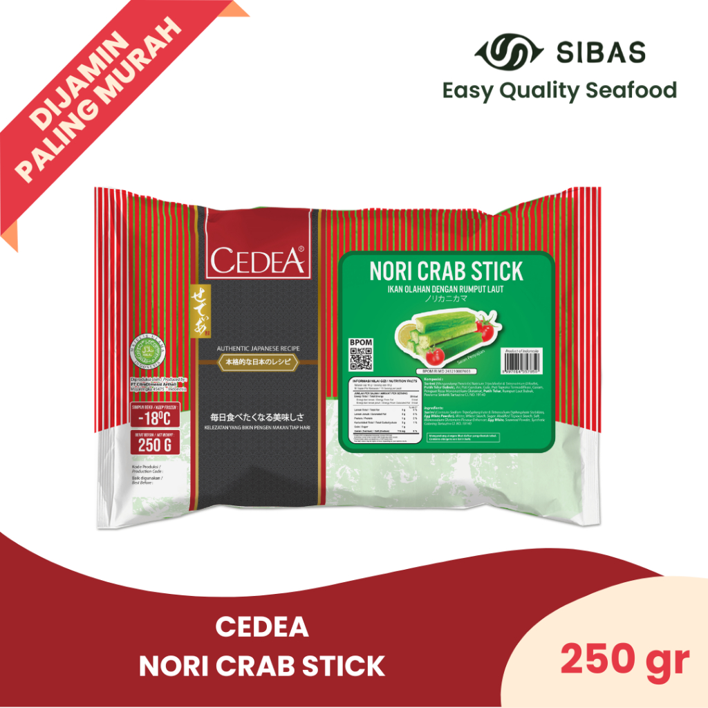 Jual CEDEA Nori Crab Stick | Kani Nori Stick | Kepiting Rumput Laut ...