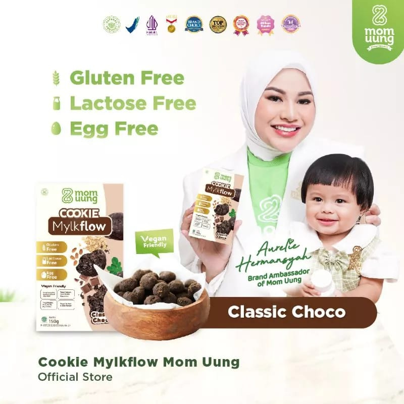 Jual NEW COOKIE MYLKFLOW MOM UUNG 150 GR COKLAT / Kue Kukis Pelancar ASI Ibu Menyusui Chocolate ...