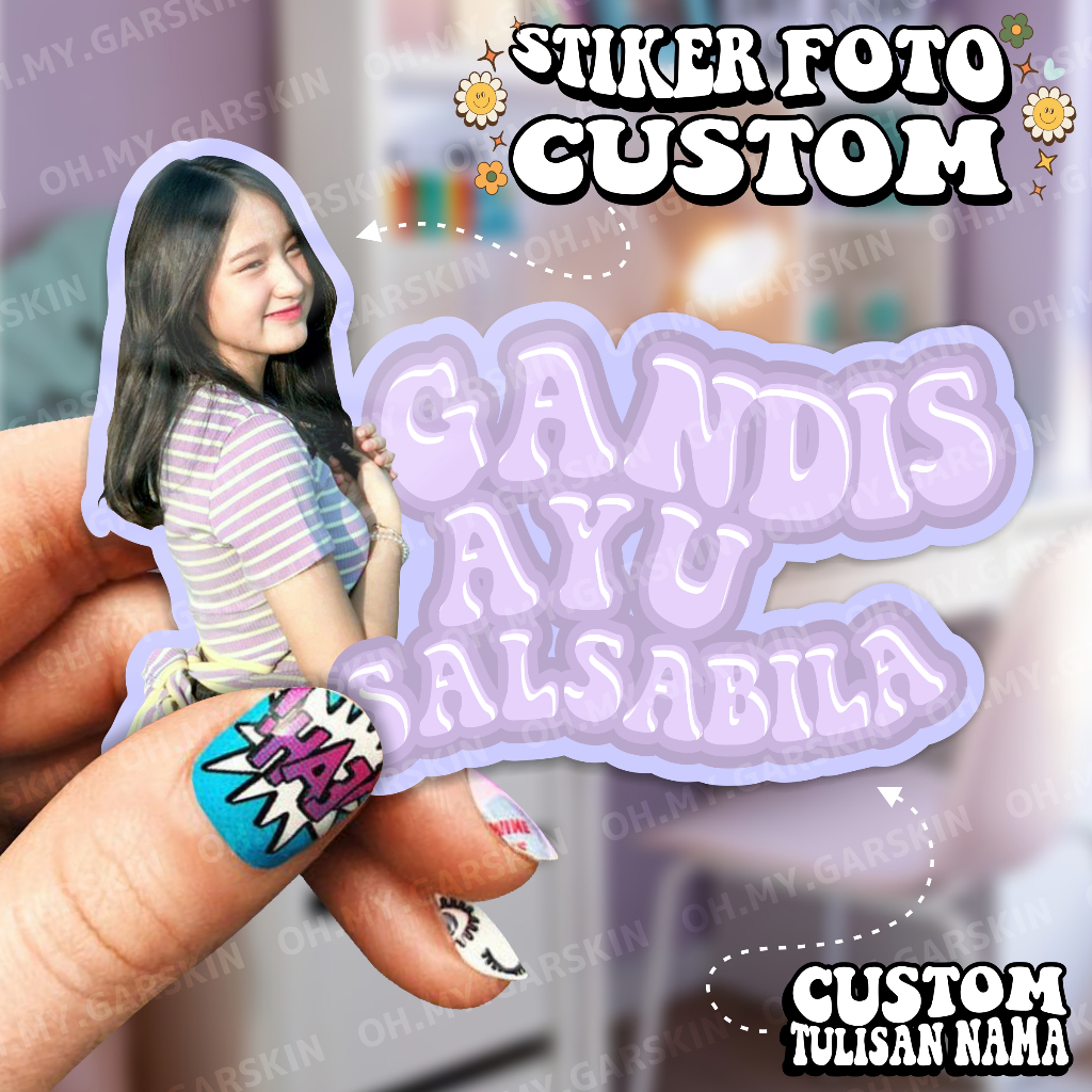 Jual Stiker Foto dan Tulisan Nama Custom - Cetak Photo Stiker ...