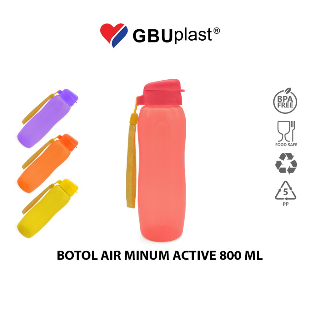 Jual GBUplast Botol Minum BPA Free Active 800ml Drink Bottle Tempat Air ...