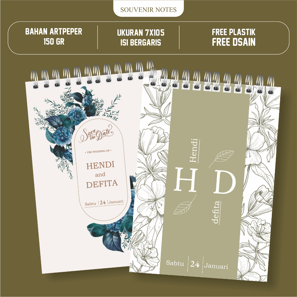 Jual Note Book Custom Souvenir Pernikahan murah / Blok Note / souvenir ...