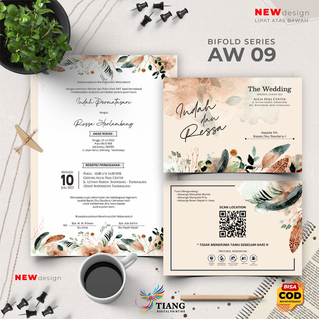 Jual AW 09 || UNDANGAN NIKAH COSTUM KEKINIAN || UNDANGAN PERNIKAHAN ...