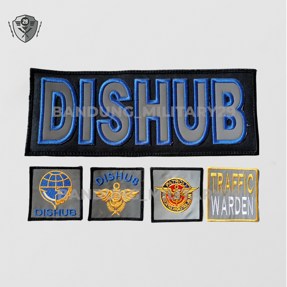 Jual Logo Dishub Traffic Warden Patch Bordir Velcro Fullset | Shopee ...