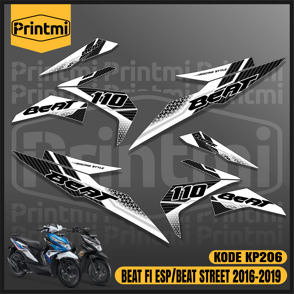 Jual Printmi Sticker Striping Beat Esp Street FI Eco 2016 2017 2018 ...
