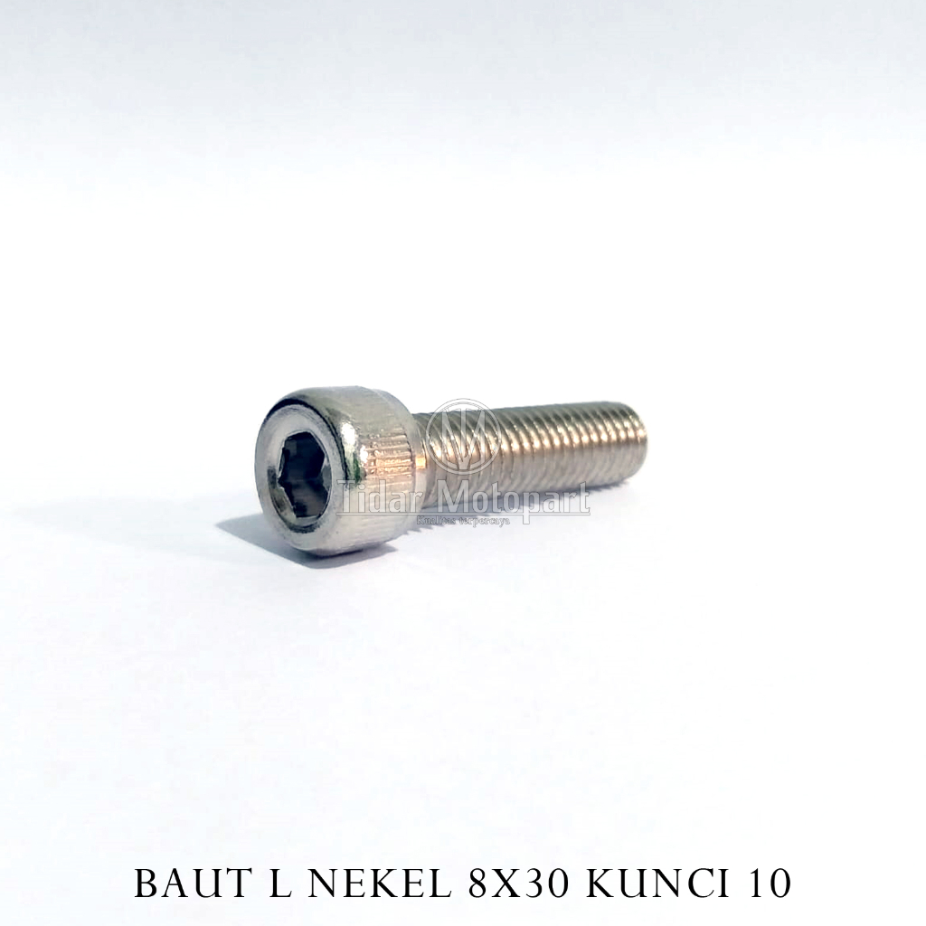 Jual Baut L Nekel 8x30 M8 Kunci 10 | Shopee Indonesia