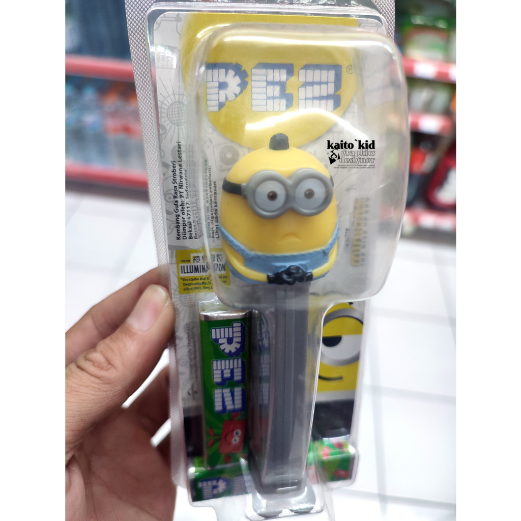 Jual PEZ MINIONS STUART Candy Dispenser Permen Unik Lucu dari Alfamidi ...