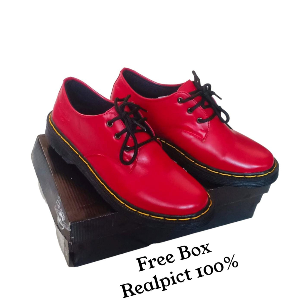 Jual FREE BOX SEPATU DR MARTENS DOKMAR PENDEK 3HOLE DOCMART KASUAL PRIA ...