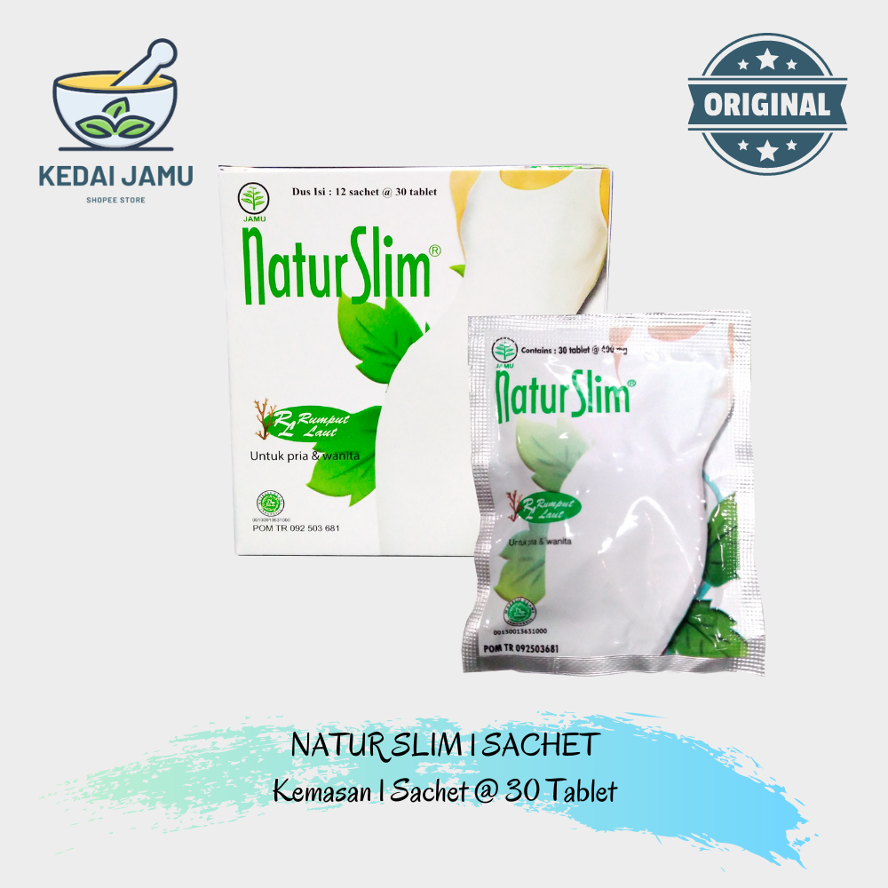 Jual NATUR SLIM 1 SACHET ISI 30 TABLET | Shopee Indonesia